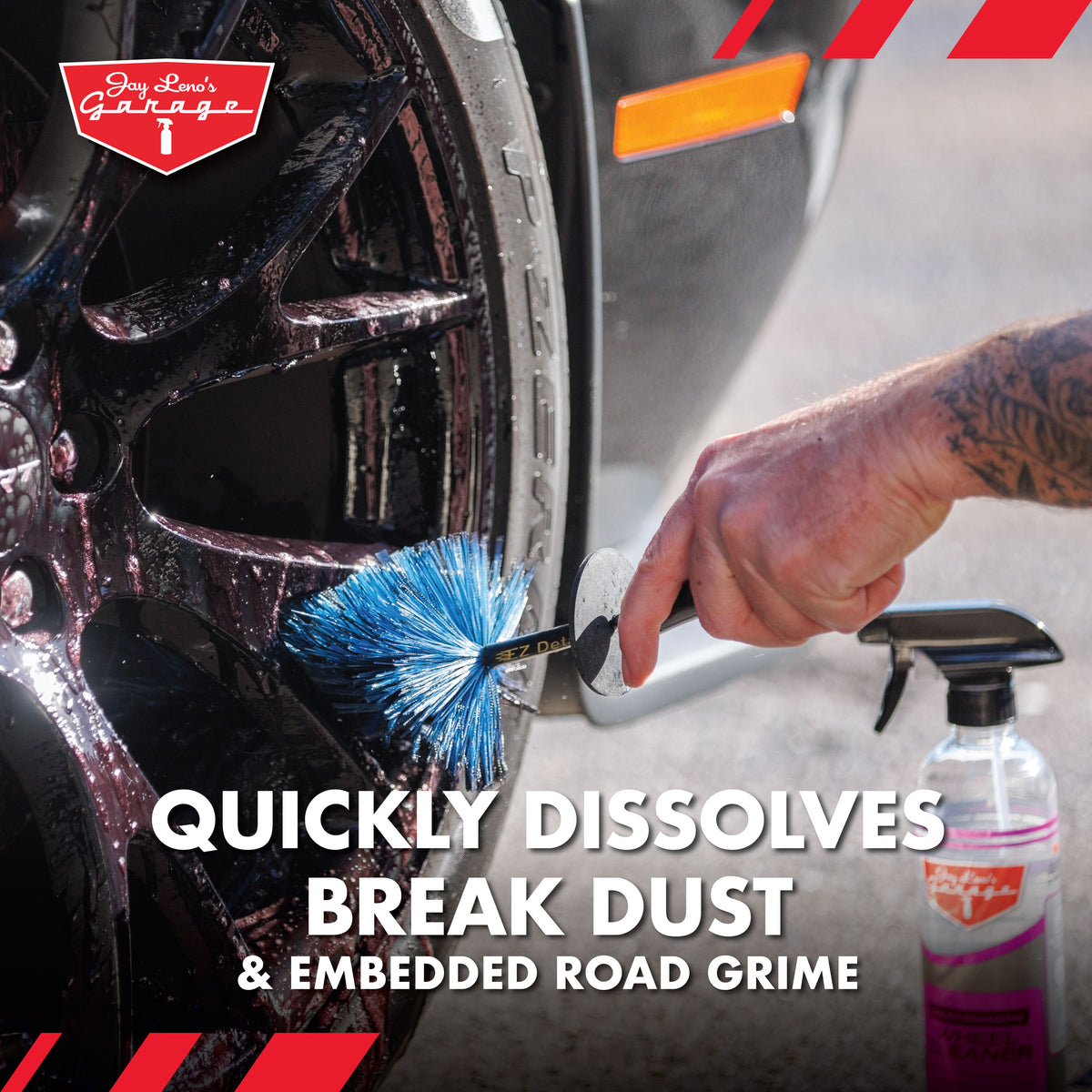 Jay Leno's Garage Wheel Cleaner | Safe, Color-Changing Formula
