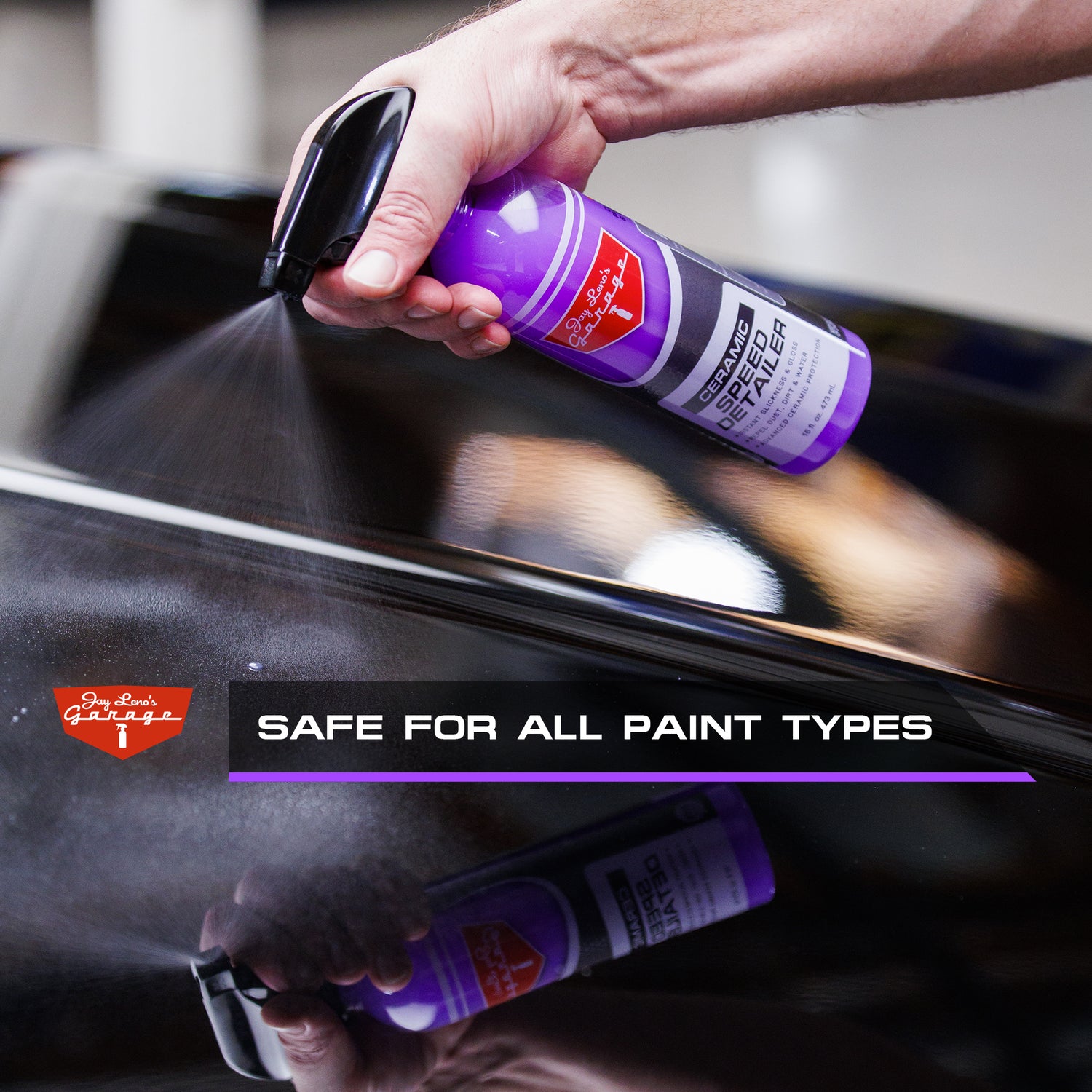 Jay Leno’s Garage Ceramic Speed Detailer – Instant Gloss & Protection