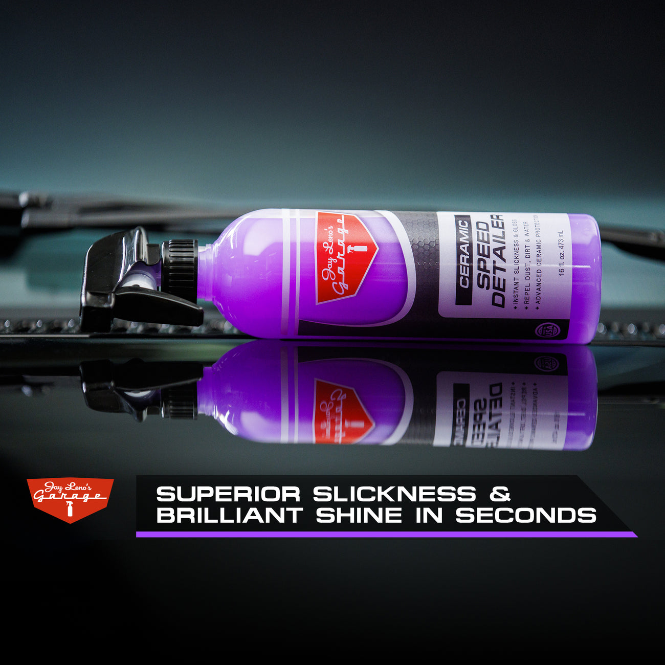 Jay Leno’s Garage Ceramic Speed Detailer – Instant Gloss & Protection