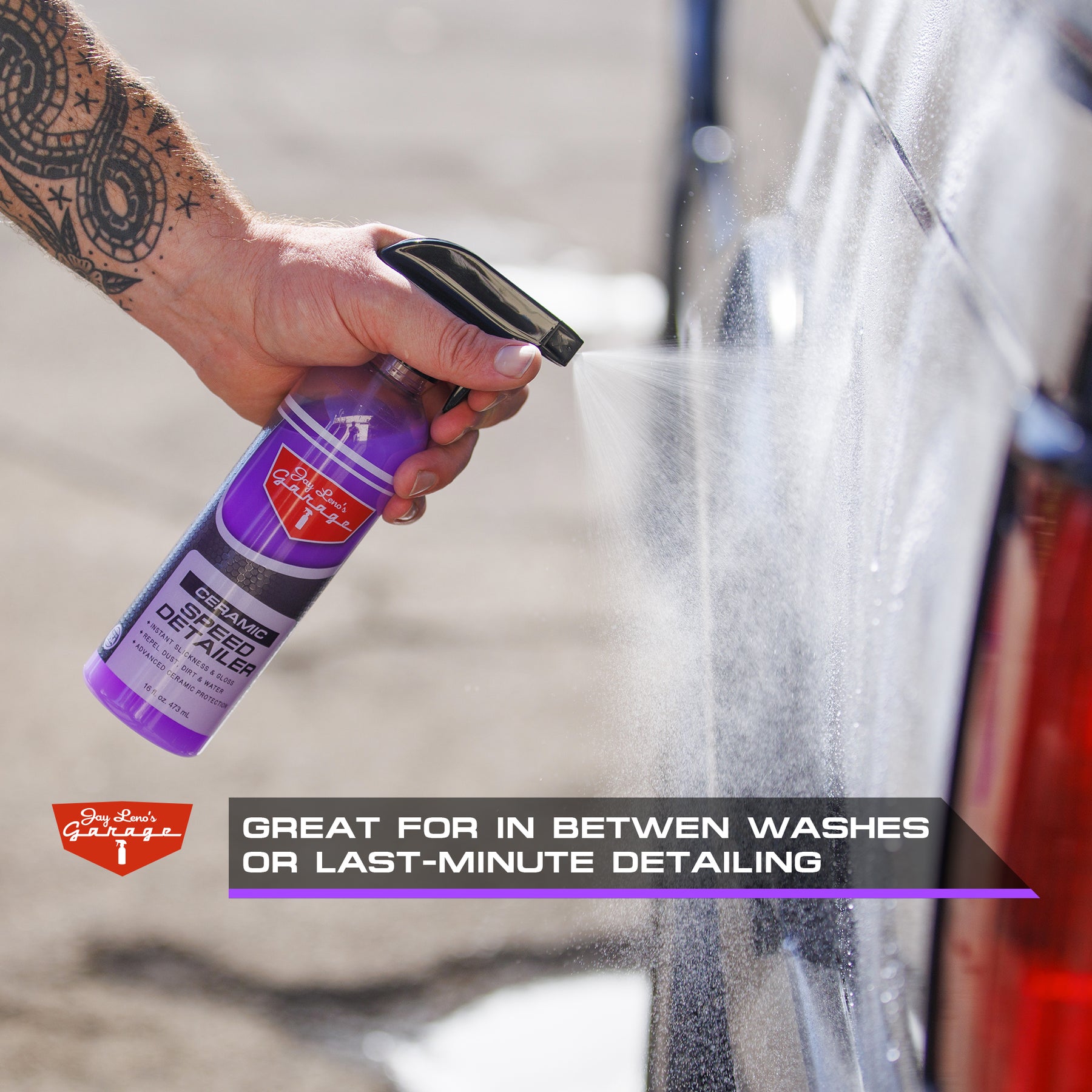 Jay Leno’s Garage Ceramic Speed Detailer – Instant Gloss & Protection