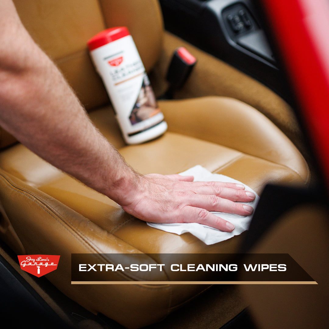 Leather Cleaning | Leather Cleaner Wipes from Jay Leno's Garage